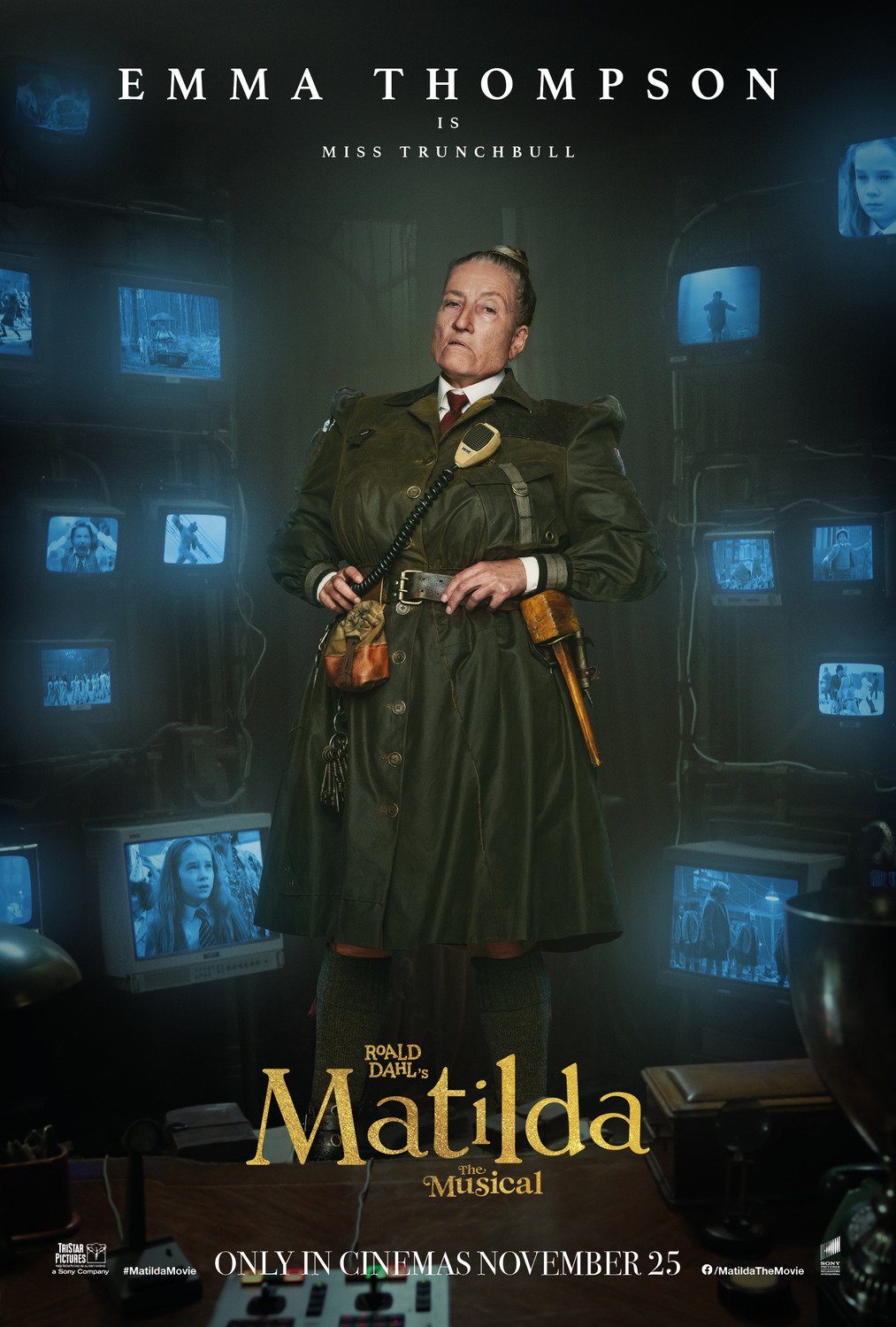 Cartazes dos personagens de Matilda: O Musical - Filme 2022