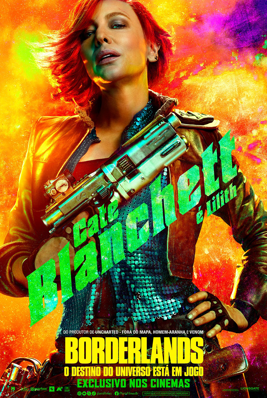 Cartazes dos personagens de Borderlands - Filme 2024